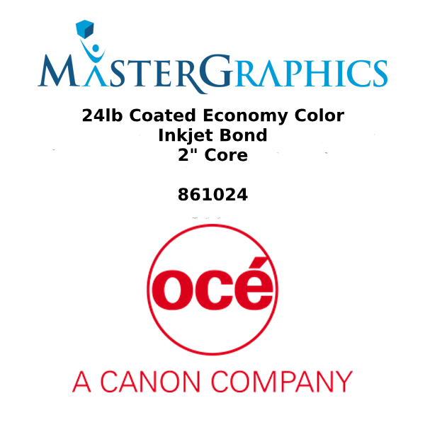 861024 - Océ 24lb Inkjet Coated Economy Color Bond Paper 2" Core ...